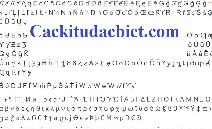 T?o tên nhân v?t trong game v?i KÍ T? ??C BI?T và CH? KI?U - CacKiTuDacBiet